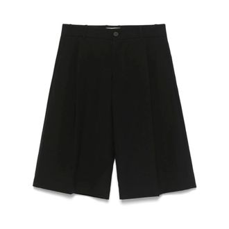 STUDIO NICHOLSON Homme, Shorts, Noir, Taille: XL Pantalon Noir &agrave; Bouton et Fermeture &Eacute;clair