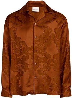 Dr&ocirc;le de Monsieur Chemise col cubain &agrave; fleurs