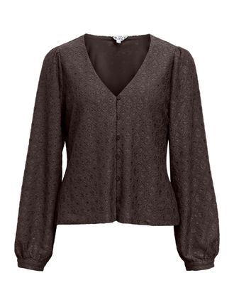 Object Objlaila L/S V-Neck Top Noos