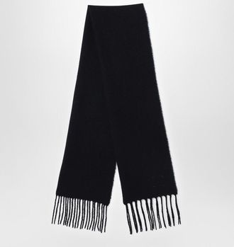 Destin Black wool and cahsmere scarf