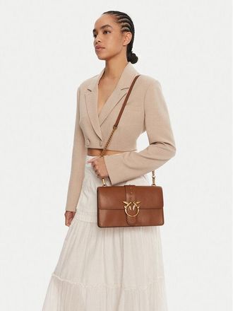 Pinko Handtasche Love One Classic ST.CL Al 25-26 PLTT 105857 A0F1 Braun