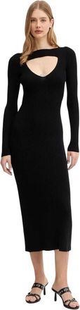 Diesel Femme, Robes, Noir, Taille: 38 FR M-Oloni Midi Dress