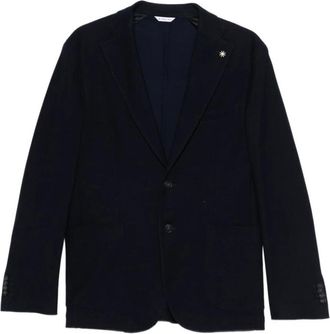 Manuel Ritz Homme, Vestes, Bleu, Taille: 2XL Button Jacket
