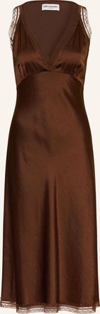 Lollys Laundry Lollys Laundry Satinkleid Clarill Mit Spitze braun