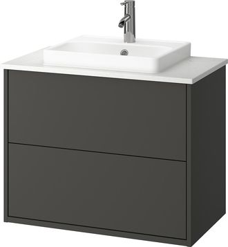 IKEA HAVBÄCK / ORRSJÖN Waschbschr+Schubladen/Waschb/Mibatt