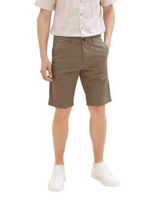 Tom Tailor Herren 1035037 Slim Chino Bermuda Shorts mit Stretch, 31258 - Navy Beige Minimal, 28