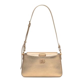 Dolce & Gabbana Femme, Sacs, Jaune, Taille: ONE Size Sac pour t&eacute;l&eacute;phone en cuir de veau lamin&eacute;