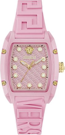 Versace Uhr - Quarz Analog Uhr Dominus Eco Ceramic.iconi - Gr. unisize - in Rosa - f&uuml;r Damen