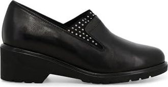 Melluso Mocassins en Cuir Noir pour Femme r35738z 38.5