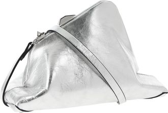 The Attico Day Off Small Clutch - Silver