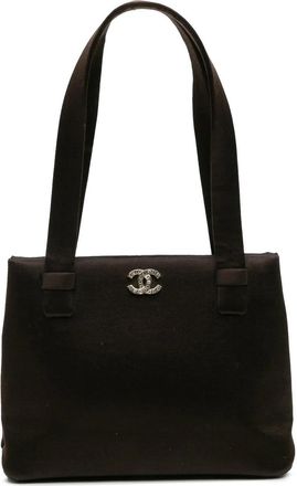 Chanel Crossbody Bags - CC Satin Handbag - Gr. unisize - in Braun - für Damen