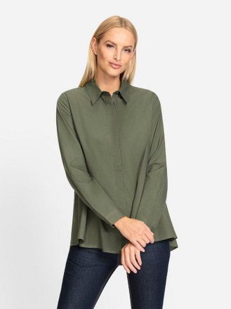 Heine Klassische Bluse Longbluse Langarm