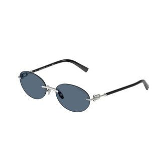 Tiffany & Co. Lunettes de soleil ovales - unisex - Accessoires - Gris - Taille: 56 MM