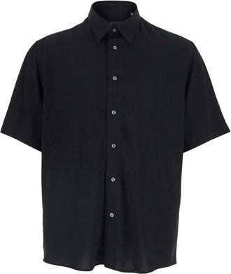low brand Homme, Chemises, Noir, Taille: S Fluid Viscose Shirt