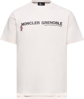 Moncler Moncler Logo Cotton Blend T-shirt, Men, White, Size: 3xl