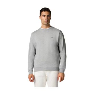 Brooks Brothers Homme, Sweatshirts et sweats &agrave; capuche, Gris, Taille: 2XL Golden Fleece Embroidery Crewneck SweaT-shirt