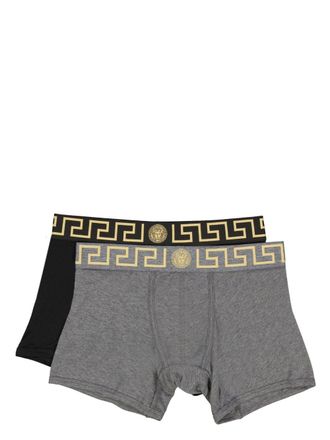 Versace lot de deux boxers Greca Border - Noir