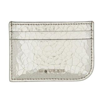 Alexander McQueen Cracked Effect Kartenetui - - Accessories - Damen - Grau - ONE SIZE