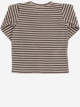 1+ in the family Boys Striped Stretch Cotton Sweater Multicolour