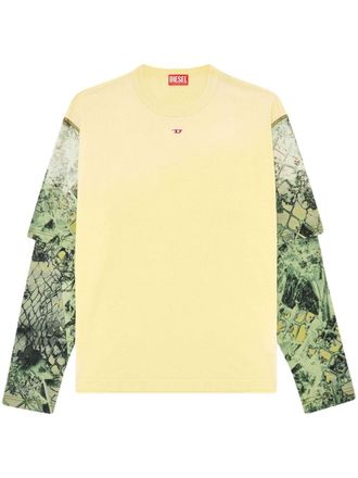 Diesel t-shirt T-Wesher-N5 - Jaune