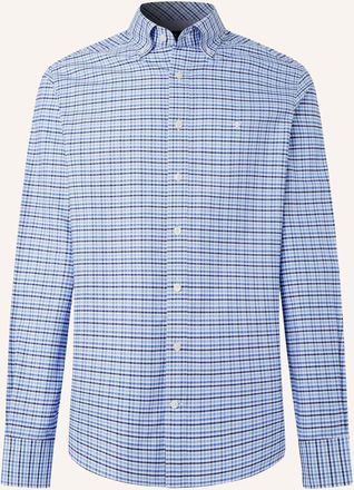 Hackett Freizeithemd Three Col Ox Gingham blau