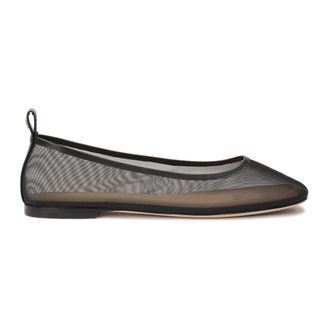 Kazar Schwarze Mesh-Ballerinas mit Lederrand - - Shoes - Damen - Schwarzk - 40 EU