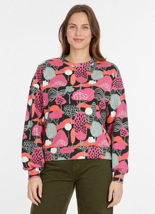 Ragwear Sweatshirt WUSS PRINT mit figurumspielender Passform, aus Baumwolle und Polyester, h&uuml;ftlang