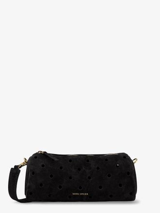 Manu Atelier Mini Cylinder suede crossbody bag - MANU ATELIER - gender_Woman