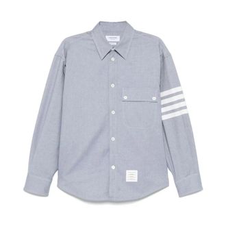 Thom Browne Homme, Chemises, Bleu, Taille: M Casual Chemises