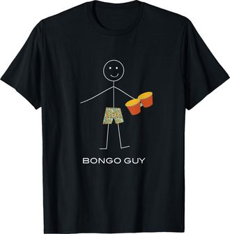 Whyitsme Design Lustiger Herren Bongo Guy, Boy Bongo Player Musiker T-Shirt