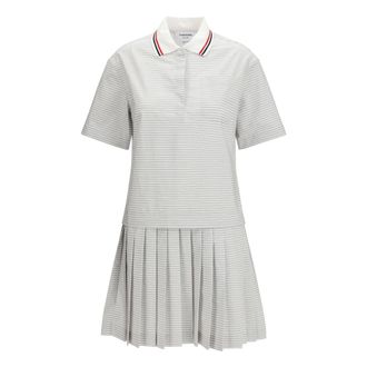 Thom Browne Baumwoll-Polokleid - - Dresses - Damen - Grau - M