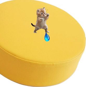 Generic Dick gepolsterte Stuhlsitzkissen 35 x 35 x 3 cm, Memory-Schaum-Sitzkissen, wasserdicht mit abnehmbarem Bezug, rutschfeste Unterseite, maschinenwaschba