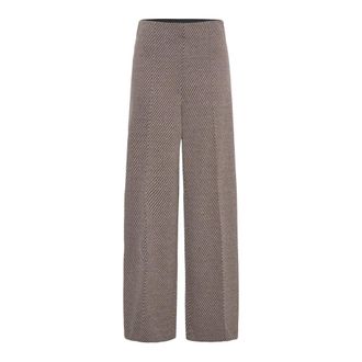 Ichi Ichi - Pantalon large - Femme - Pantalons - Brun - Taille: 44 FR