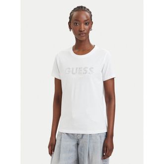 Guess T-Shirt W6GI15 K3035 Wei&szlig; Regular Fit
