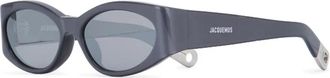 Jacquemus Homme, Accessoires, Gris, Taille: ONE Size Les Lunettes Ovalo