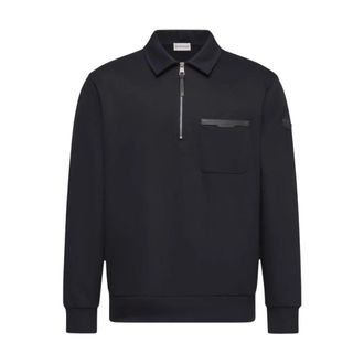 Moncler Pocket Detail LS Polo - - Sweatshirts & Hoodies - Herren - Blau - S