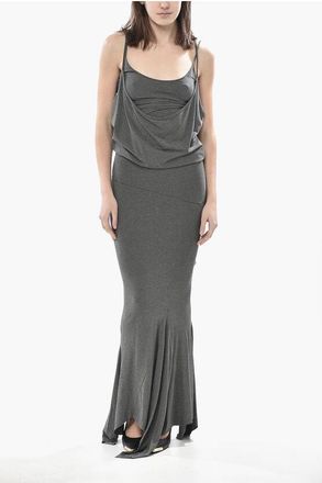 The Attico Double-Layer Jersey Slip Dress size 38