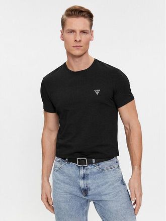 Guess T-Shirt Caleb U97M00 KCD31 Schwarz Slim Fit