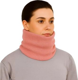 Cabirol Chauffe-cou avec Doublure Int&eacute;rieure, &Eacute;charpe Thermique Unisexe pour lHiver, Sport, Ski, Moto (Rose)