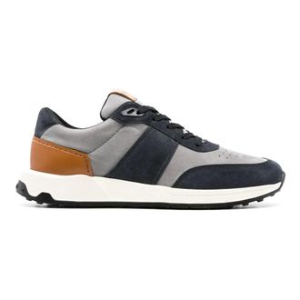 Tod's Blaue Leder Geschlossene Flache Sneakers - - Shoes - Herren - Mehrfarbig - 46 EU