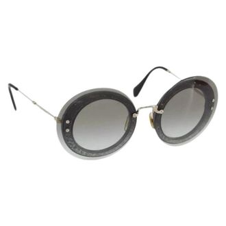 Miu Miu Pre-owned Plastic Sonnenbrillen - - Pre-owned - Damen - Grau - ONE SIZE