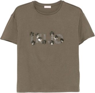 Liu Jo Femme, Tops, Vert, Taille: 42 FR T-shirt imprim&eacute;