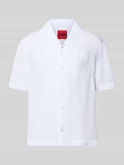 HUGO BOSS Regular Fit Freizeithemd aus reinem Leinen Modell EXOLINO