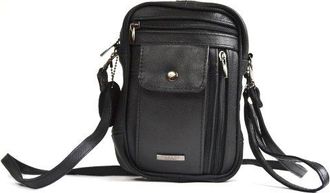 Lorenz Sac de voyage unisexe en cuir de vache Noir