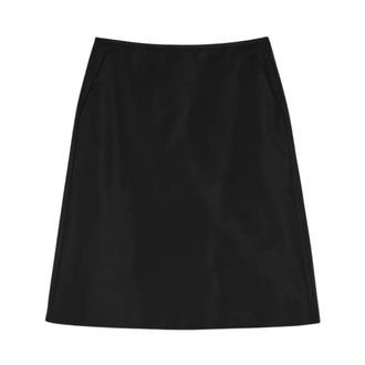Jil Sander A-Linien Midirock - - Skirts - Damen - Schwarzk - 2XS