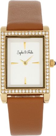 Sophie & Freda Montre à bracelet en cuir Sophie et Freda Wilmington avec cristaux Swarovski