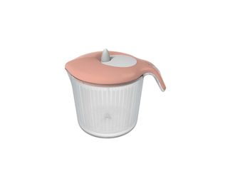 Biesse Salatschleuder, Kunststoff, Durchmesser: 20 cm, H&ouml;he: 20,5 cm, Fassungsverm&ouml;gen: 3 Liter,Transparent/Rose