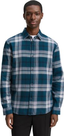 Tom Tailor Herren 1047348 Relaxed Fit Hemd mit Karomuster, 38435-Deep Pond Green Check, XXL