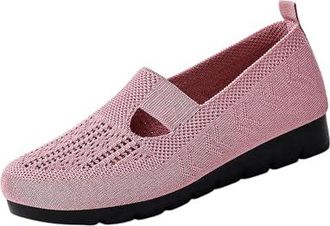 Generic Chaussures &agrave; enfiler pour femme en maille respirante, couleur unie, respirantes, l&eacute;g&egrave;res, confortables, classiques, d&eacute;contract&eacute;es, pour la course &agrave; pi