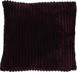 Gözze Housse de Coussin aspect Velours côtelé, Lot de 2, 50 x 50 cm - Mûre